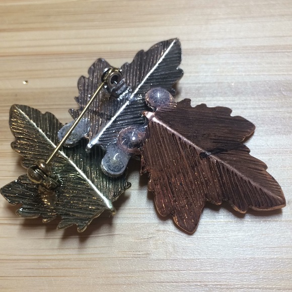 Jewelry | Vintage Style Tricolor Maple Brooch | Poshmark